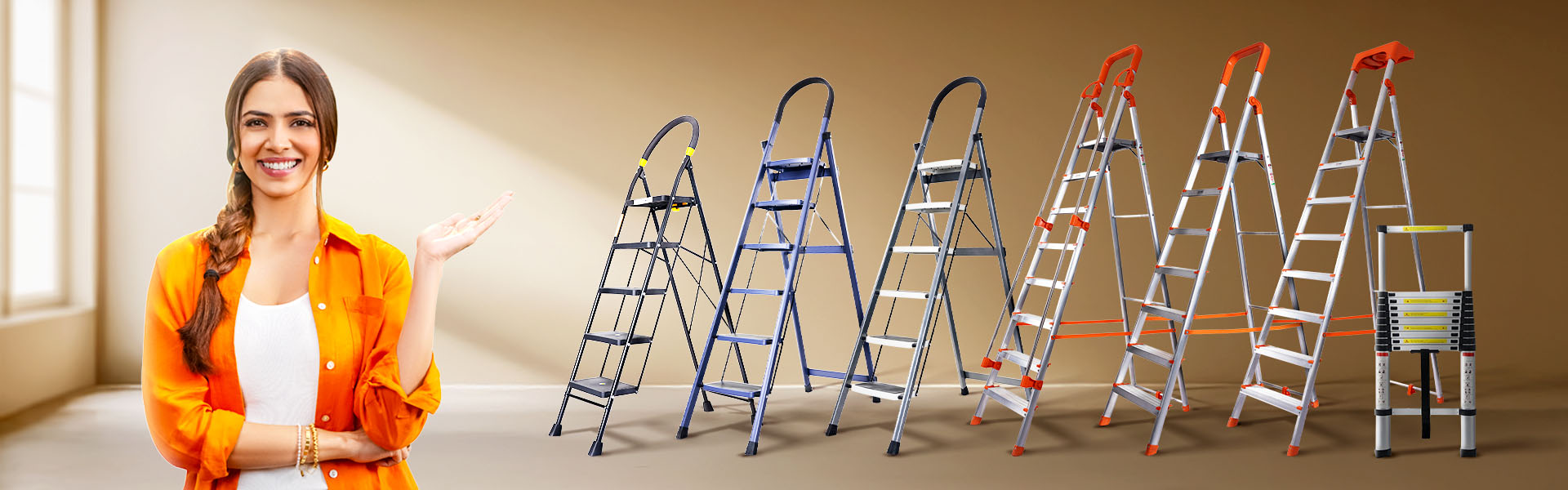 Buy Best folding ladder for home Online at Best Price | Prohome India